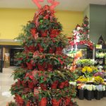 Creative Display Center | Potted Plant Tree Racks - Silk Poinsettias ...